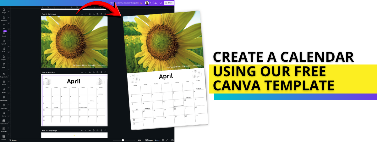 Create a Calendar Using Our Free Canva Template - PrintingCenterUSA